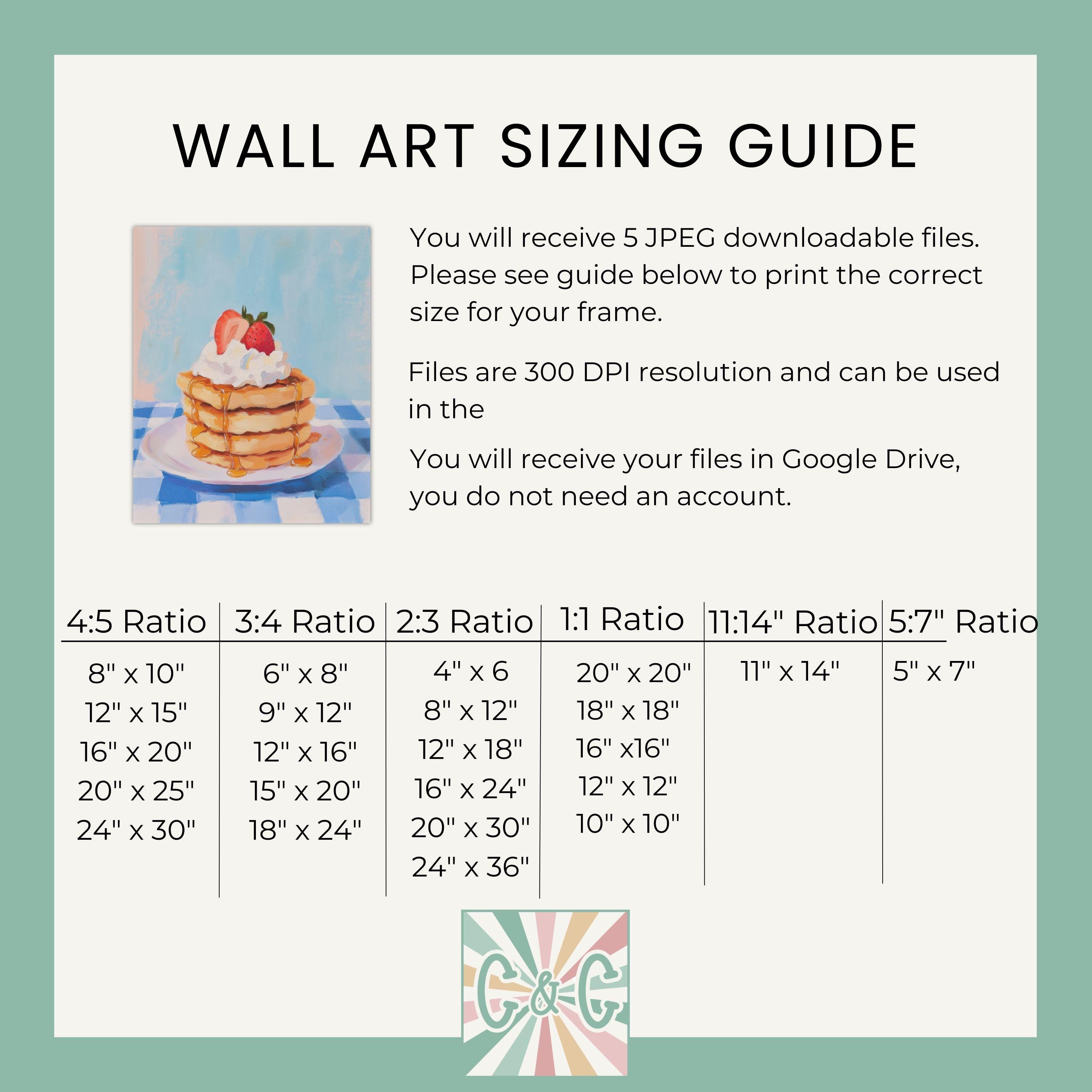 Stack of Waffles Art Painting Watercolor Breakfast Food Wall Decor Art ...