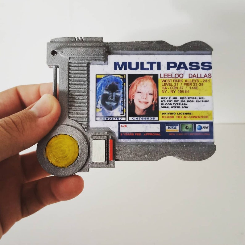 Multipass Leelo Cosplayer/fifth Element/fifth Element/multipass Order/coleccionismo_hecho a Mano ...