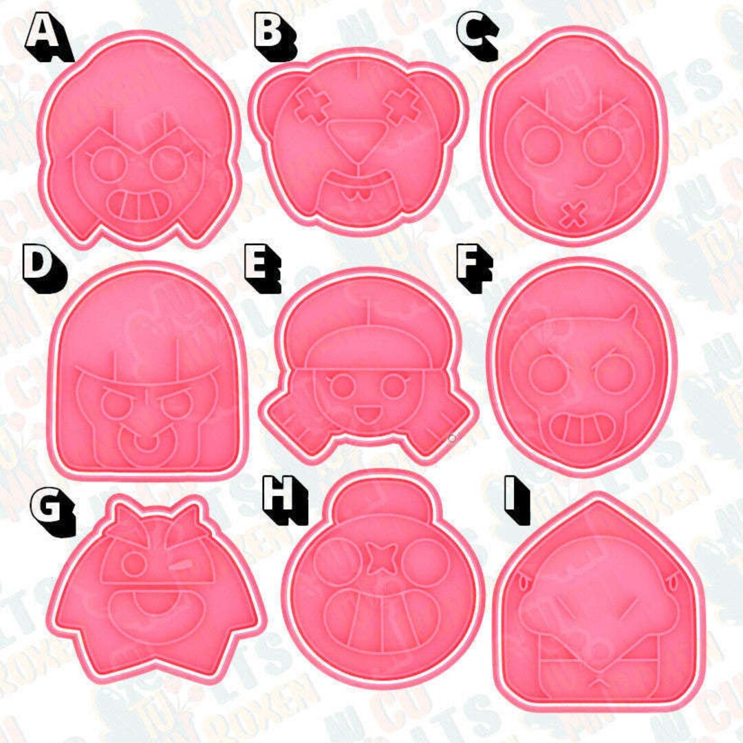 Brawl Stars Iconscookie Cutter and Embosser Stamp FREE AUS - Etsy