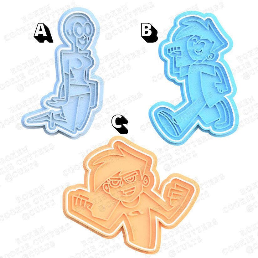 Danny Phantom Nickelodeoncookie Cutter and Embosser Stamp FREE AUS ...