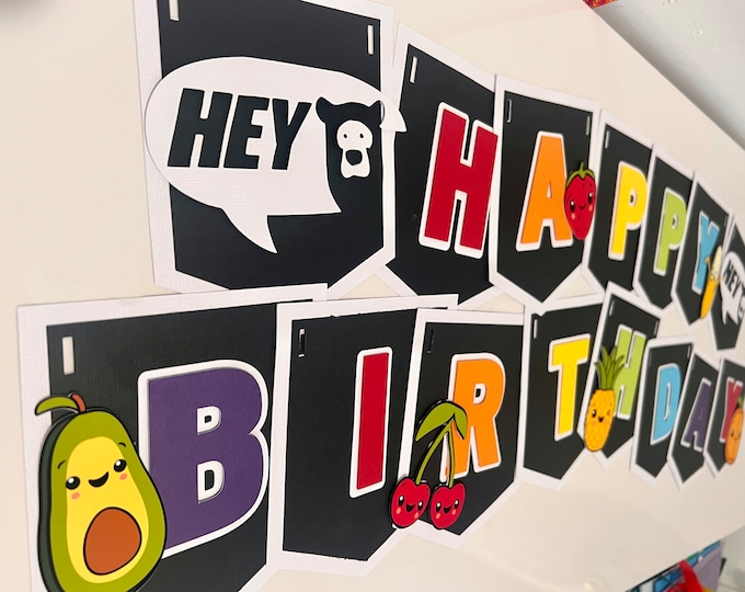 Hey Bear Sensory Birthday Banner, Banner for Baby High Chair Hey Bear ...