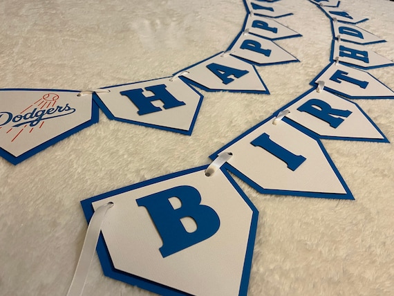 Dodgers Birthday Banner - Etsy
