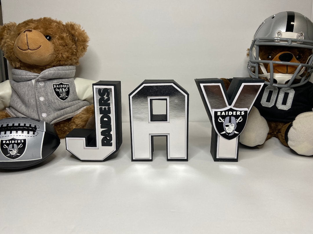 Raiders 3D Letters/raiders Decor/raider Baby/raider Party - Etsy