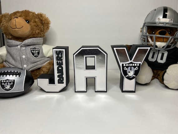 Raiders 3D Letters/raiders Decor/raider Baby/raider Party - Etsy