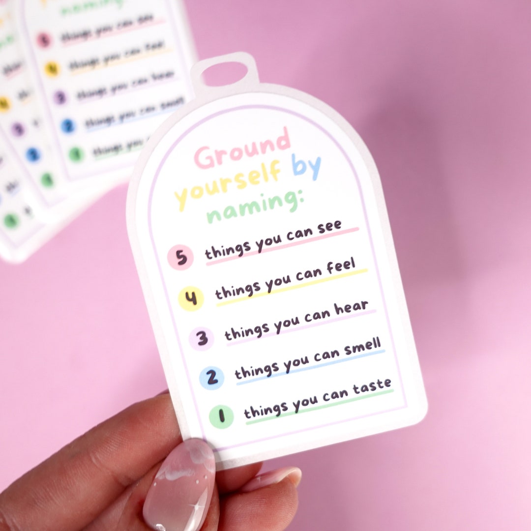 54321 Grounding Sticker Features Grounding Exercise to Help - Etsy UK