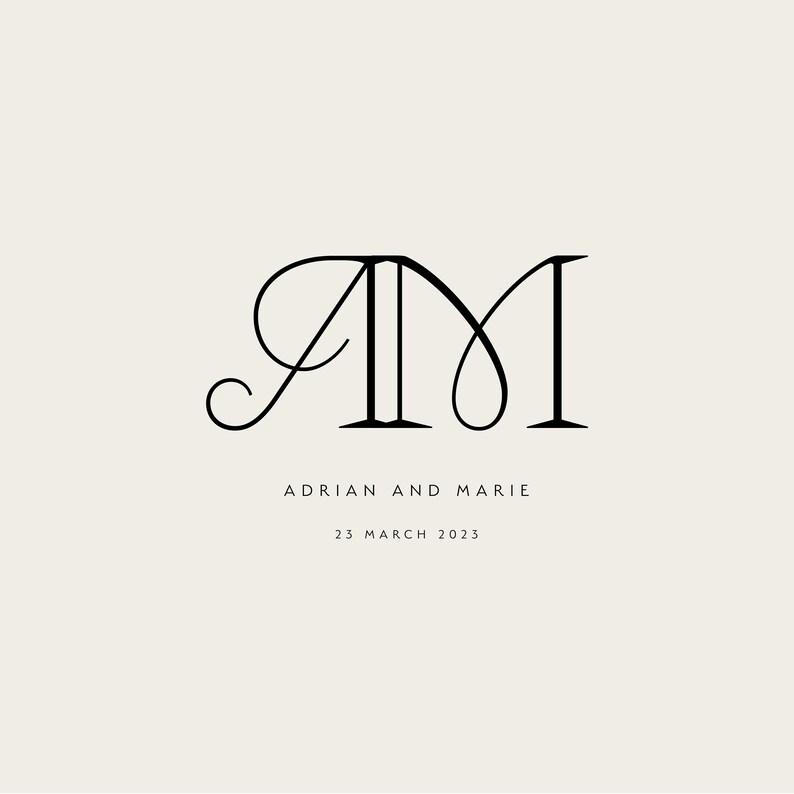 Premade Logo Design Couple Monogram Wedding Logo Couple - Etsy