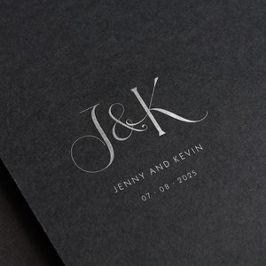 Premade Logo Design • Wedding Monogram • Modern Wedding Logo • Modern ...