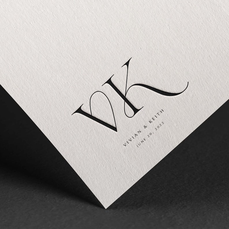 Premade Logo Design Monogram Wedding Invite Logo Unique - Etsy