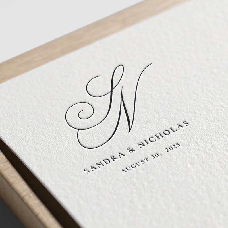 Classic Luxury Wedding Monogram Logo Design (digital) - Etsy