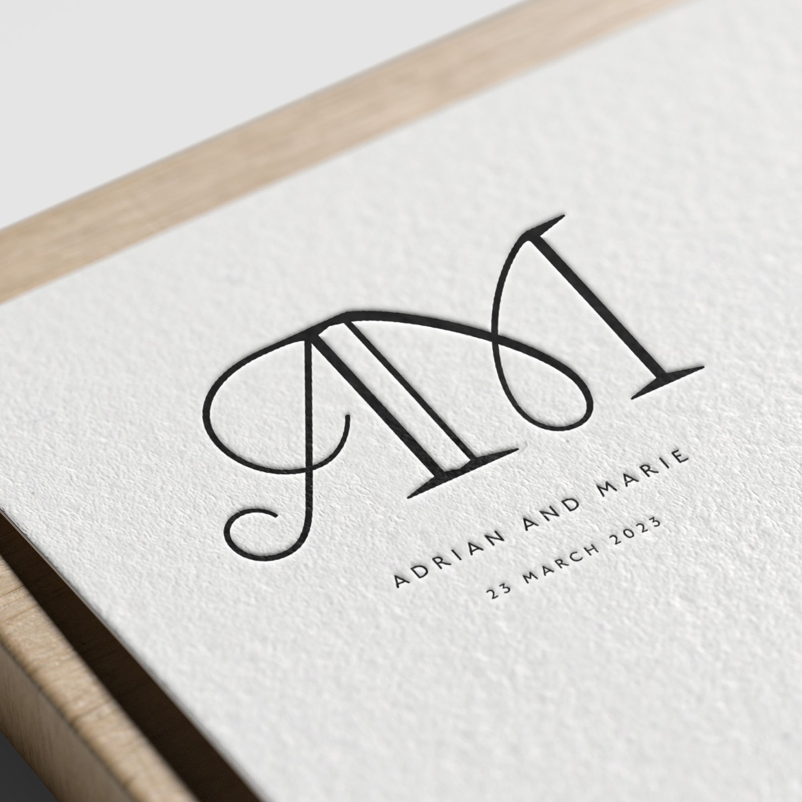 Premade Logo Design Couple Monogram Wedding Logo Couple - Etsy