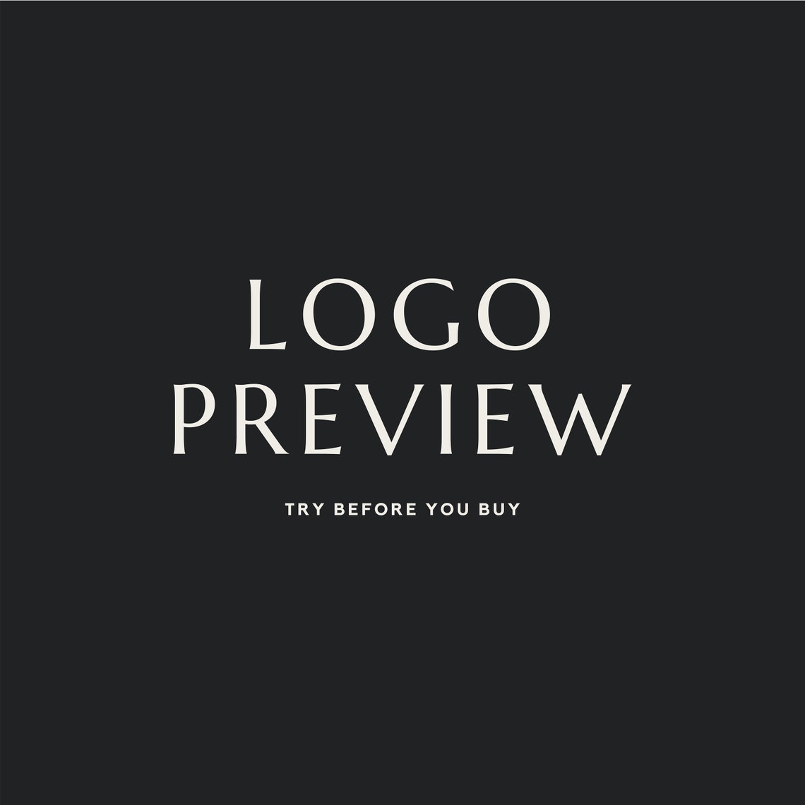 ADD ON : Logo Preview Premade Design Preview Logo Design - Etsy