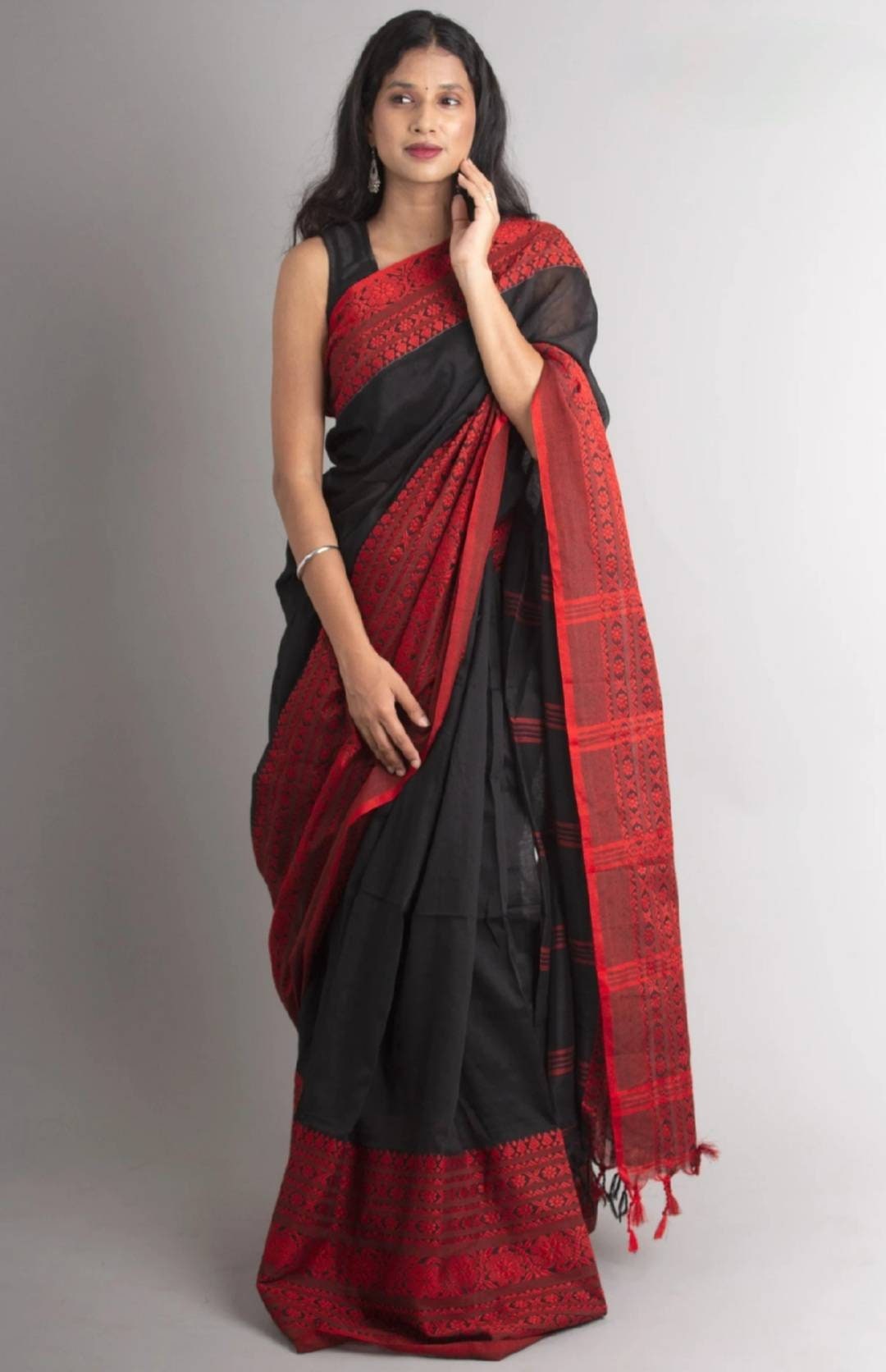 Bengal's Handloom Pure Cotton Saree-handwoven Begompuri Saree ...