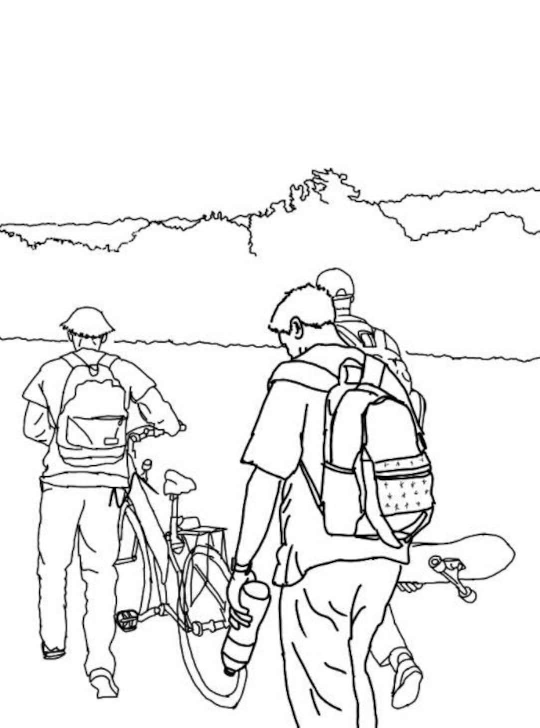 Line Drawings of People - Etsy