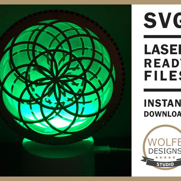 Sacred Geometry Lamp - Etsy
