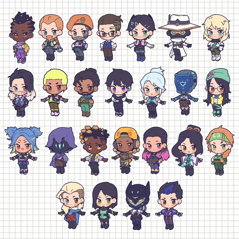 Valorant Stickers - Etsy