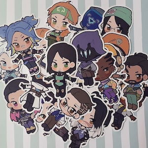 VALORANT Agent Vinyl Stickers - Etsy