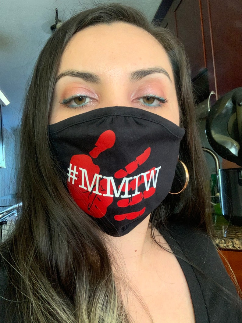 MMIW Missing and Murdered Indigenous Women Adult Face Mask | Etsy
