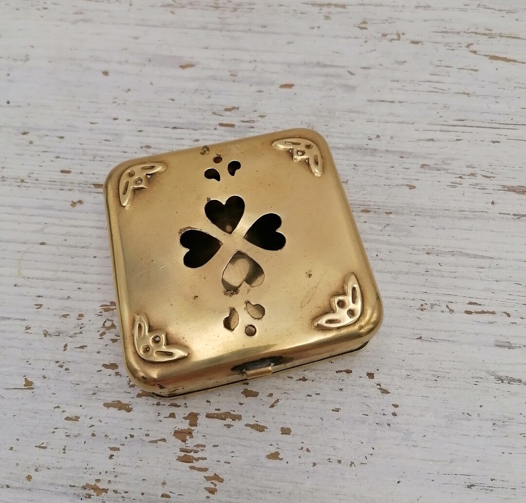 Vintage Brass 33 Box, Small Brass Box, Decoration Brass Box, Carved ...