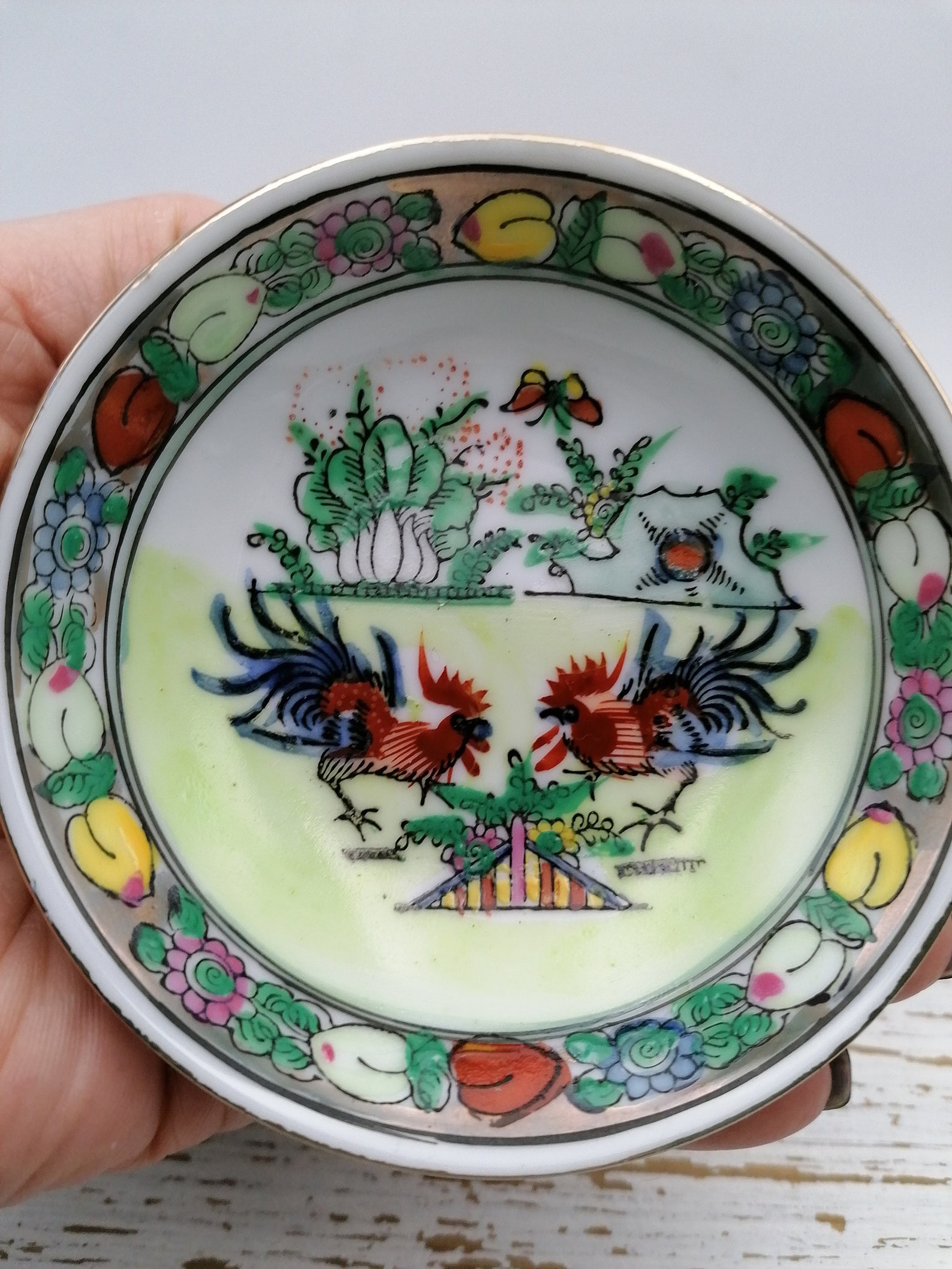 Set of 2 Chinese Rooster Bowls Small Chinese Bowls Oriental - Etsy