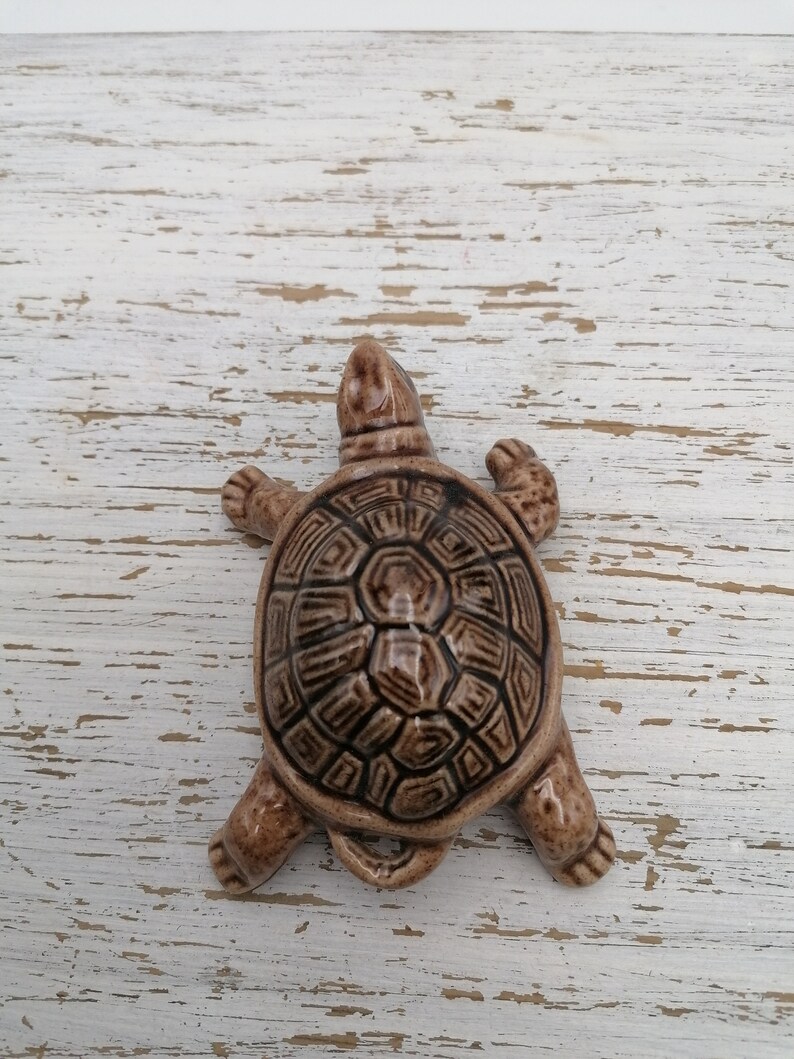 Small Turtle Figurine Portuguese Turtle Statue Ceramic | Etsy
