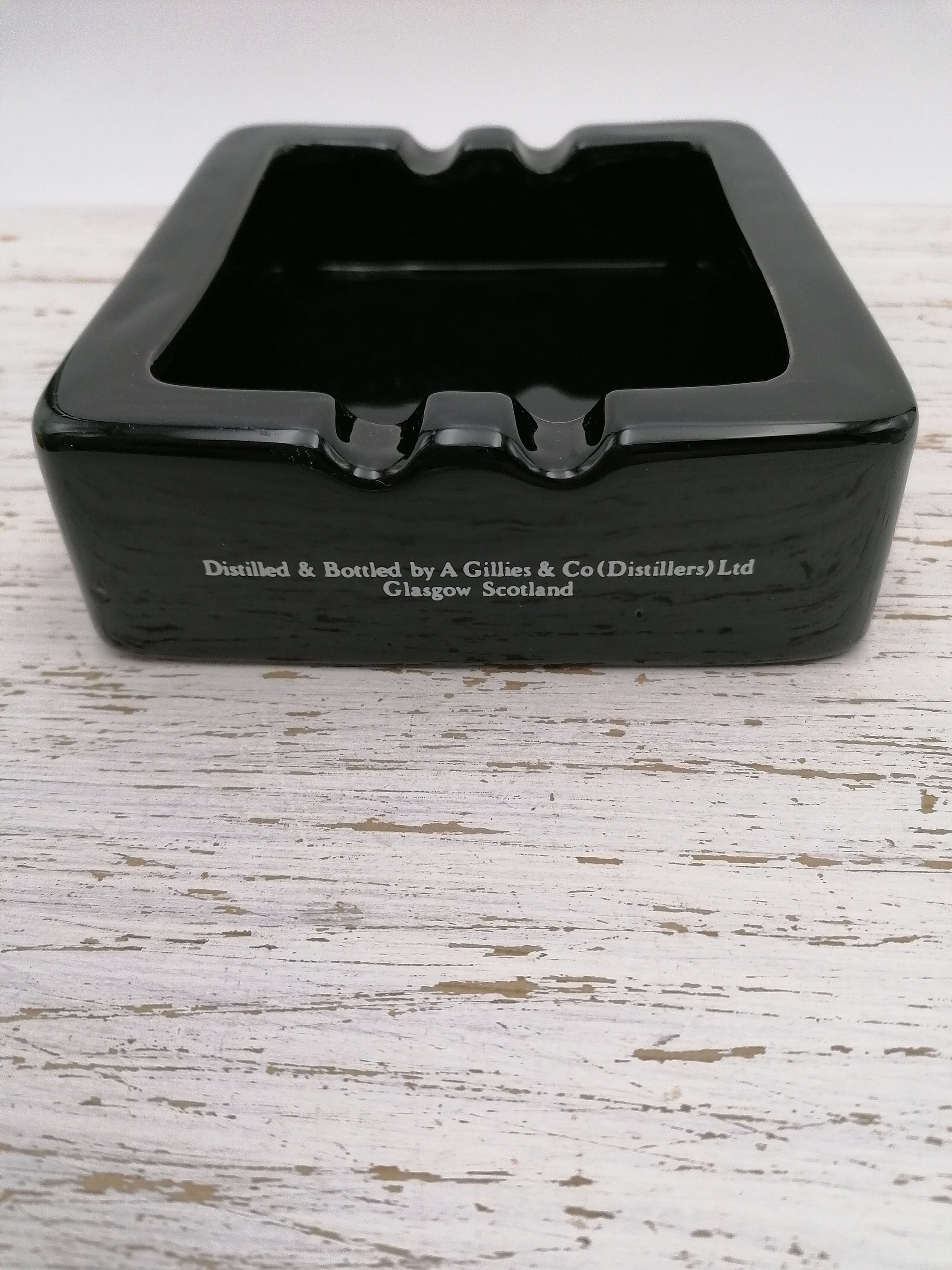 Black Ceramic Square Ashtray Old Court Collection Ashtray 4 - Etsy