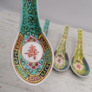 Vintage Spoon Porcelain Chinese,chinese Porcelain Soupe Spoon,hand ...