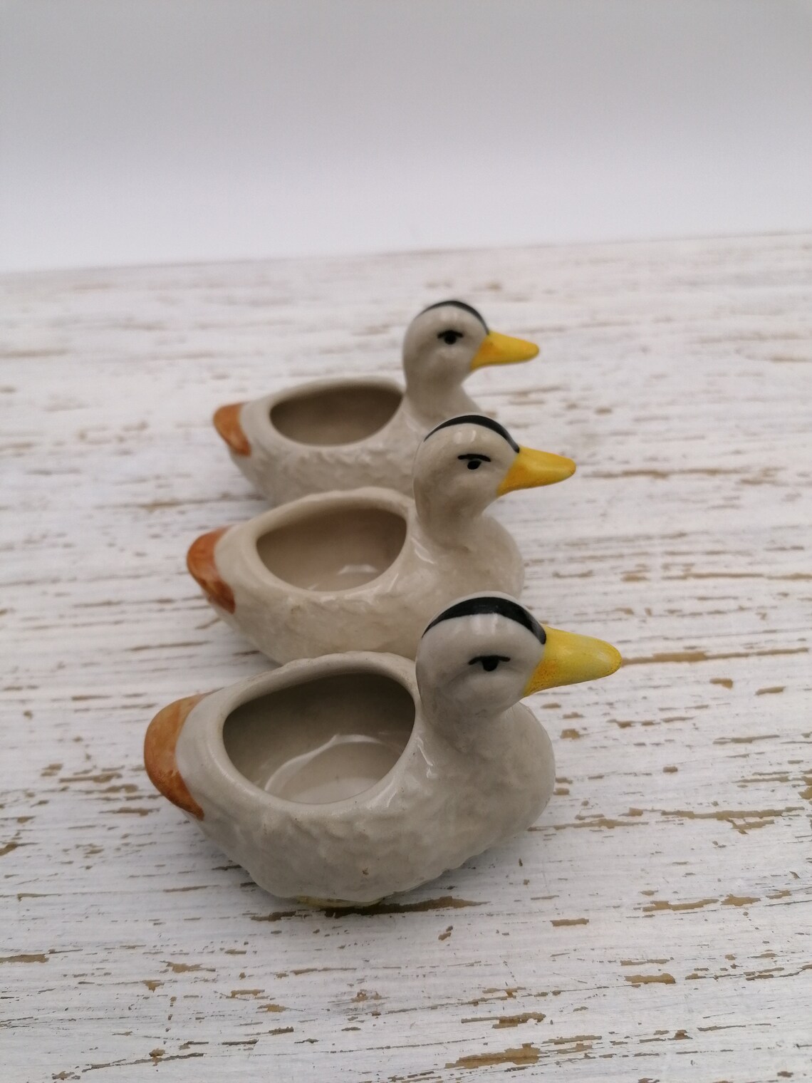 Set of 3 Ceramic Ducks Duck Shaped Trincket Box 3 Ducks | Etsy