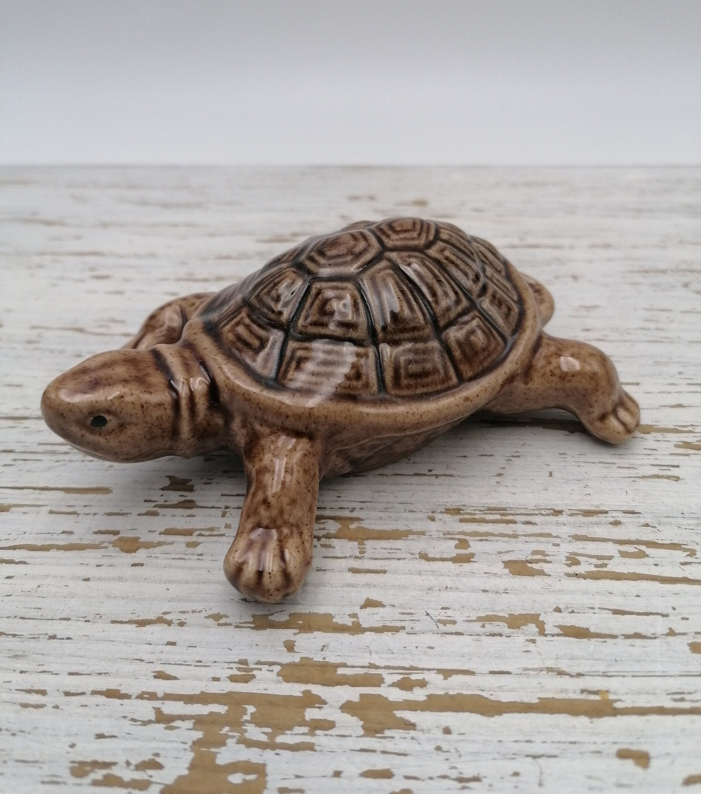 Small Turtle Figurine Portuguese Turtle Statue Ceramic | Etsy