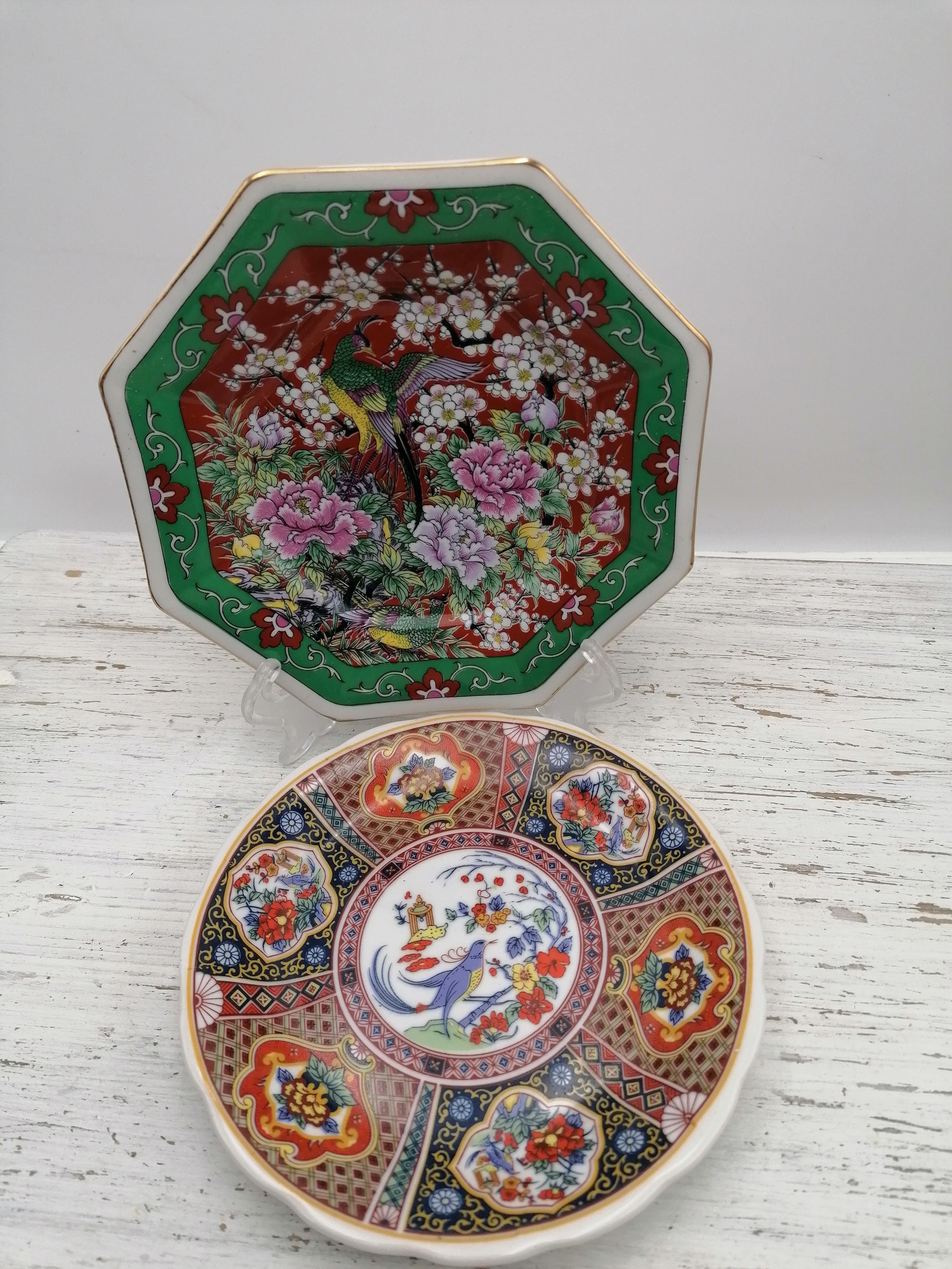 Vintage Japan Set of 2 Plates Plates With Birds Japan Image - Etsy
