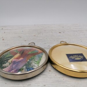 Vintage Brass 2.9"photo Frame, Wall Hanging Photo Frame, Round Brass ...