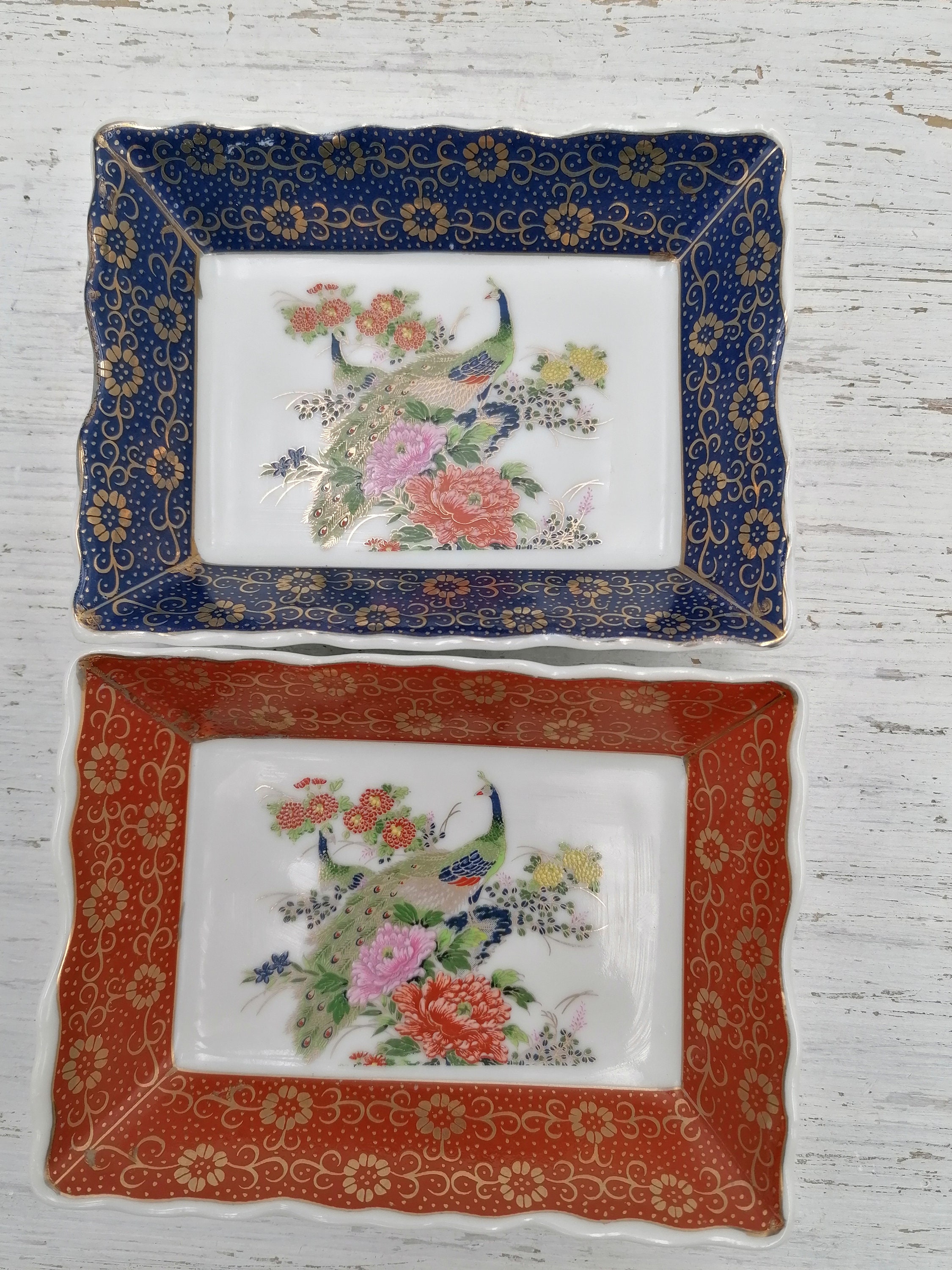Vintage Japanese Porcelain Plates Set of 2 Japan Plates - Etsy