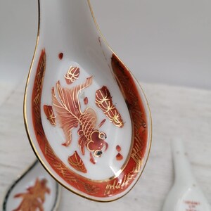 Vintage Chinese Spoon, Chinese Porcelain Spoon With Fish, Hand Painted ...