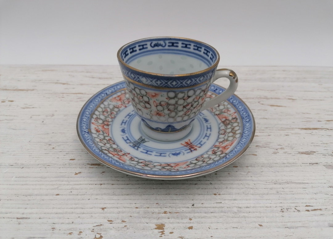 Chinese Porcelain Coffee Set,coffee Cup With Saucer, Blue Chinese ...