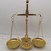 Small Vintage Balance Brass Scales,small Brass Scales, Carved Scales ...