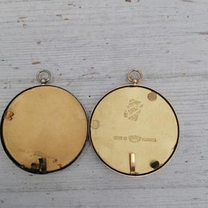 Vintage Brass 2.9"photo Frame, Wall Hanging Photo Frame, Round Brass ...