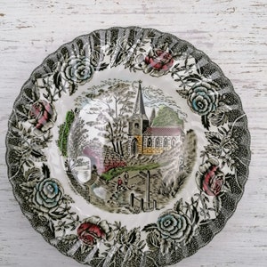 Vintage Plate From England, British Anchor Plate, Collectible Plate - Etsy