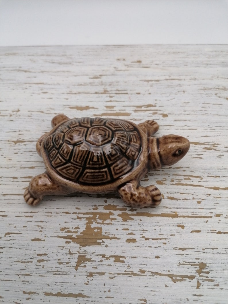 Small Turtle Figurine Portuguese Turtle Statue Ceramic | Etsy