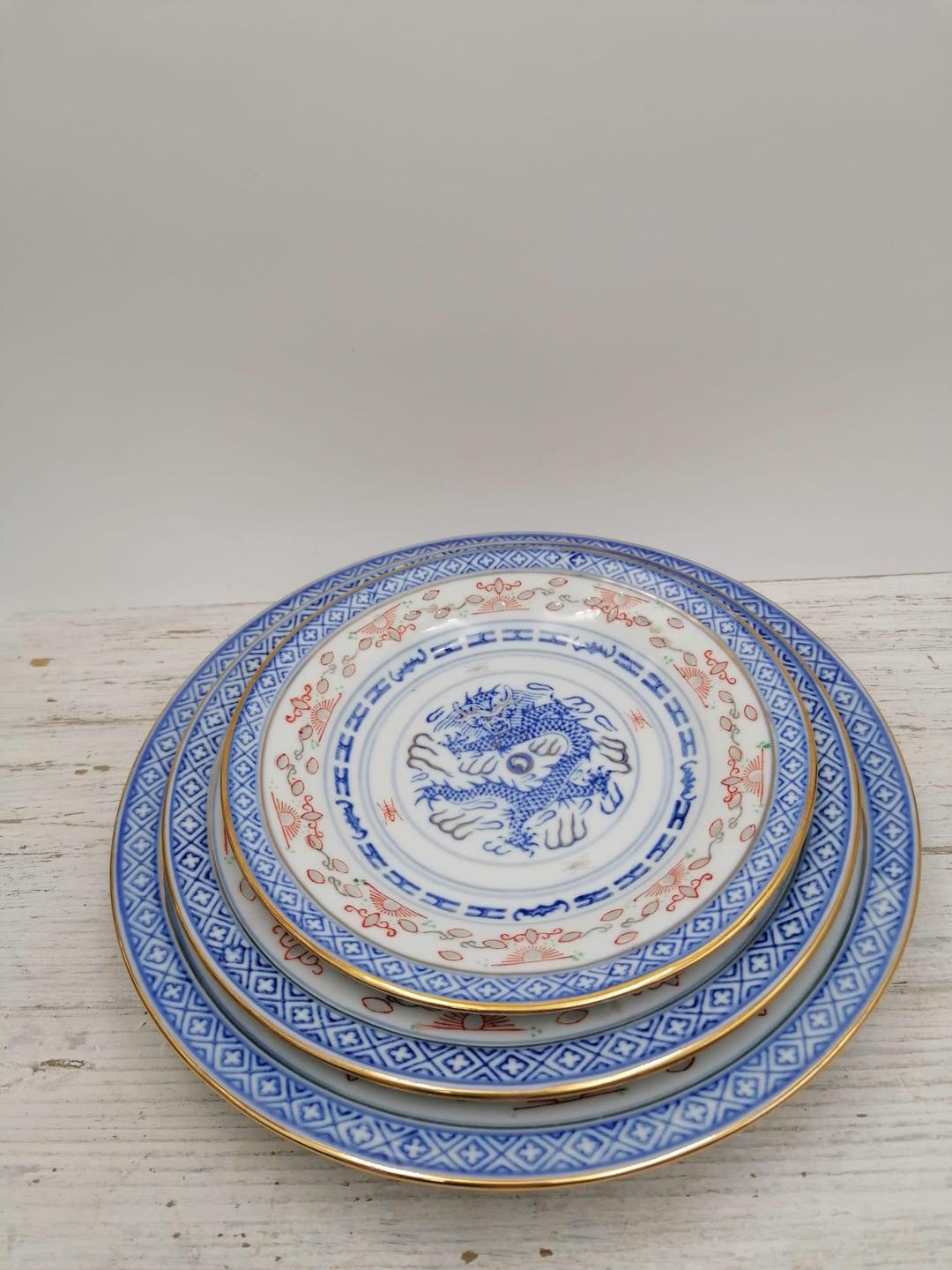 Chinese Porcelain Plates, Blue and White Asia Plates, Blue Chinese ...