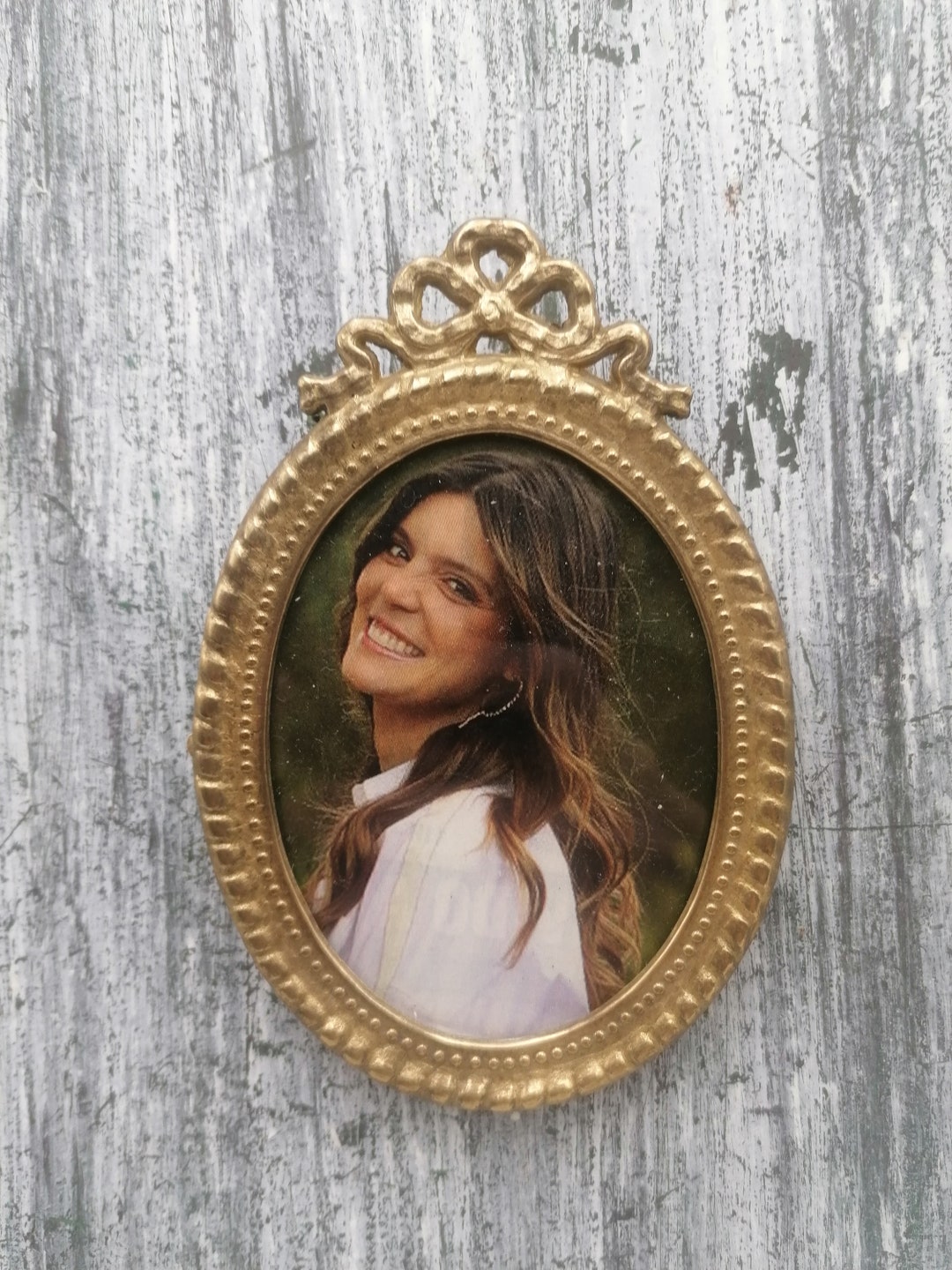 Vintage Brass Oval 4.8"photo Frames,rare Oval Frame, Small Oval Frame ...