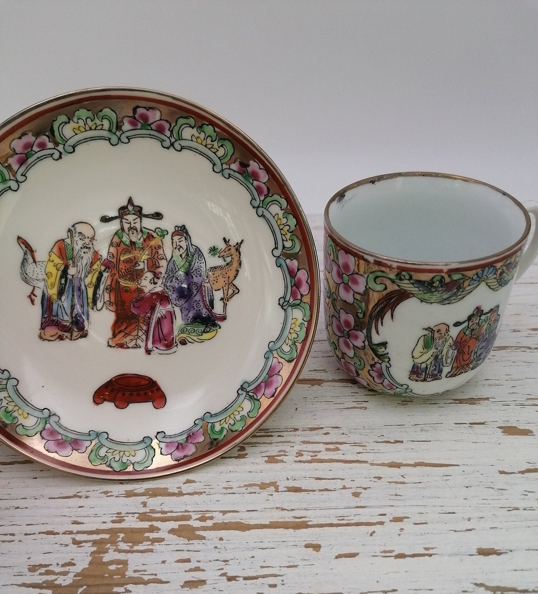 Set Kaffee chinesisches Porzellan, Orientalisches Kaffee-Set ...