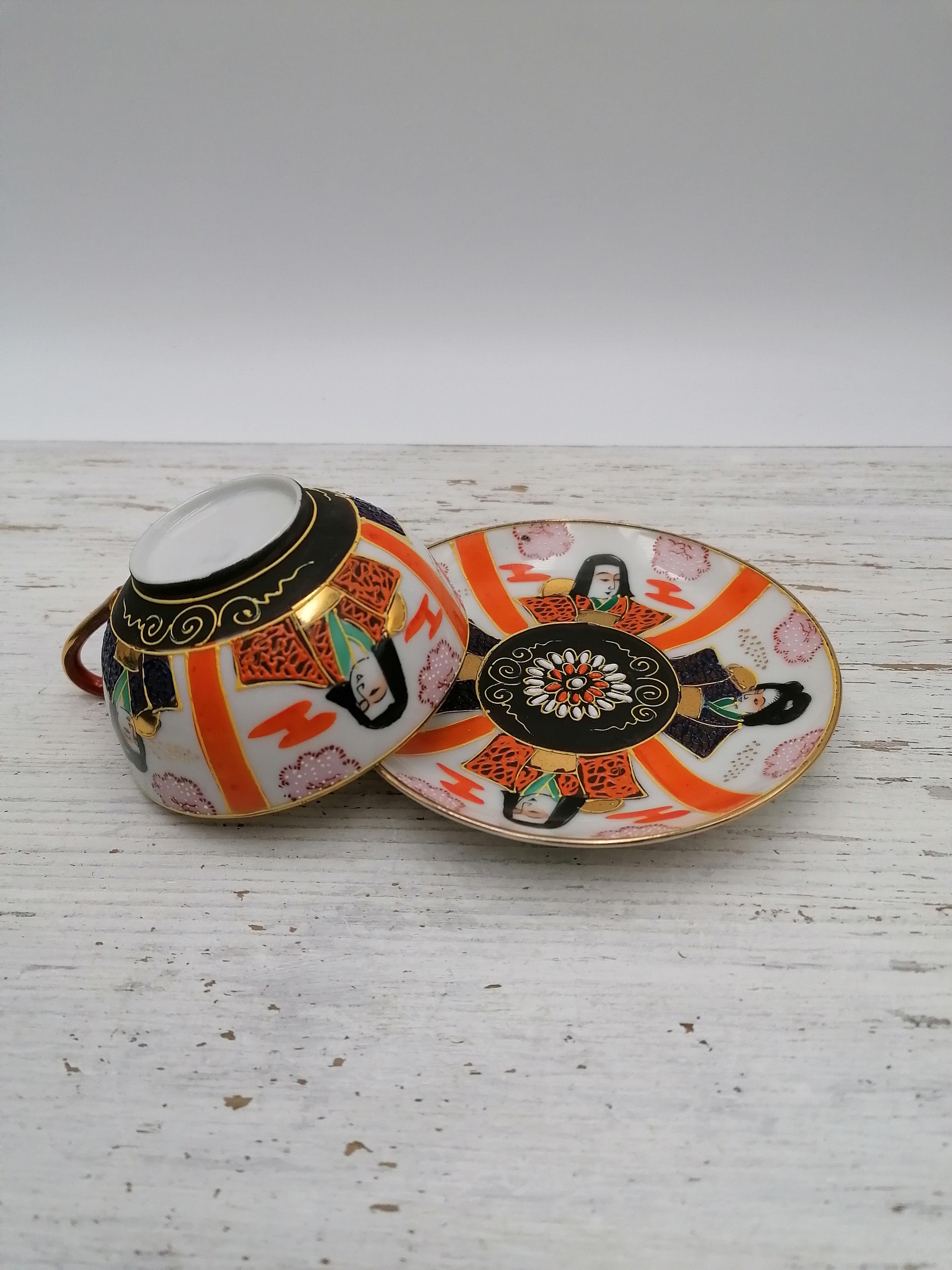 Vintage Porcelain China Set Coffee Tea Cup and Plate Small | Etsy