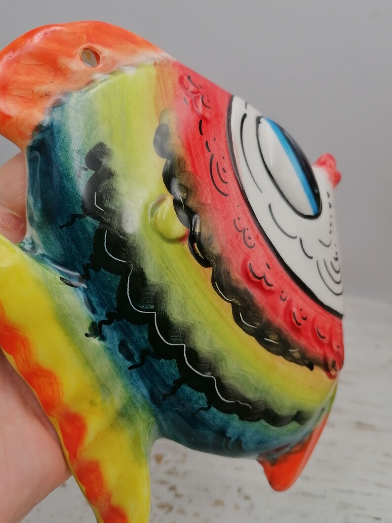 Vintage Ceramic Decoration Fish, Decoration Ceramic Fish, Ceramic From ...