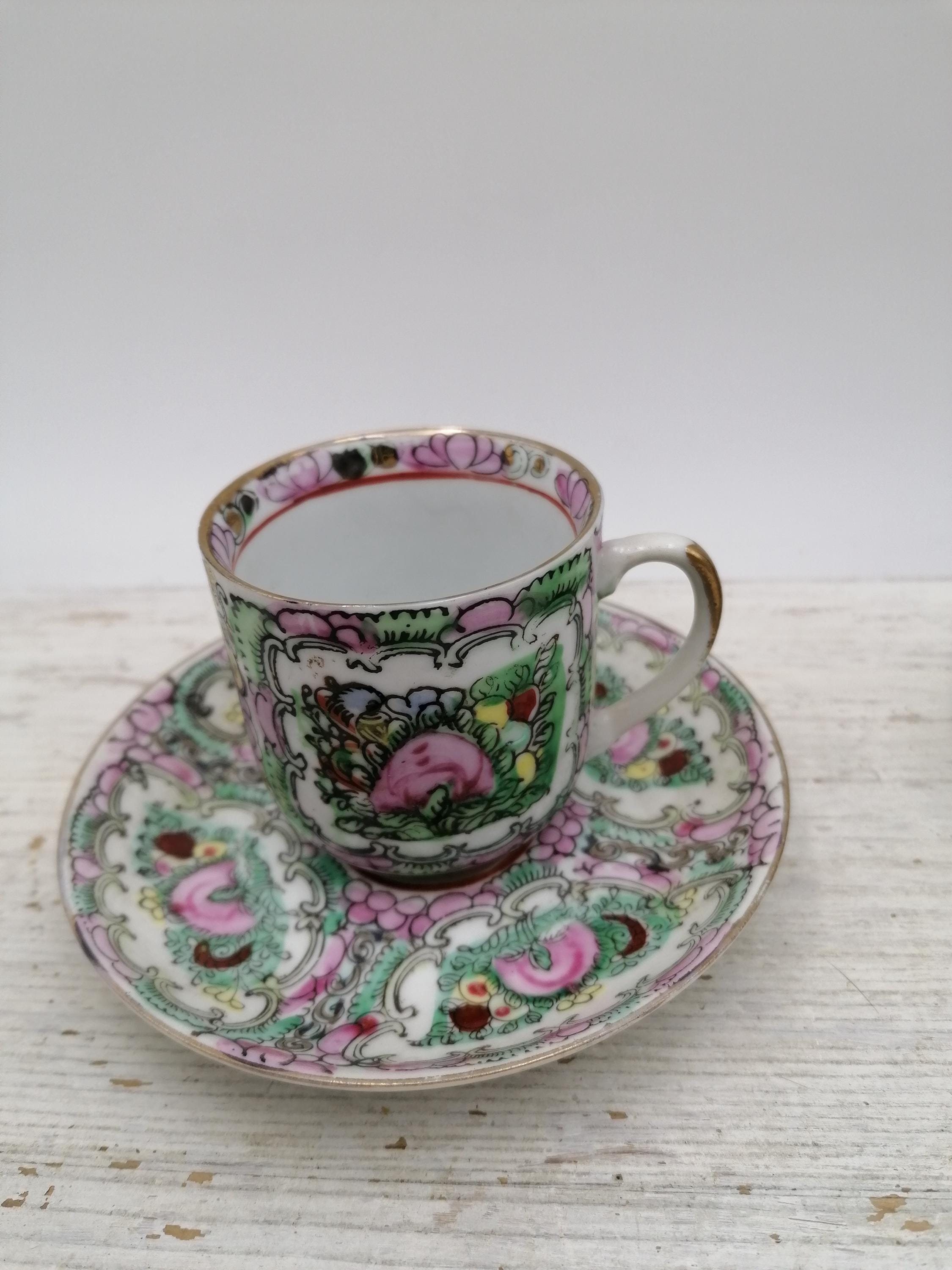 Chinese Porcelain Coffee Set, Oriental Coffee Set, Rare Coffee Set ...