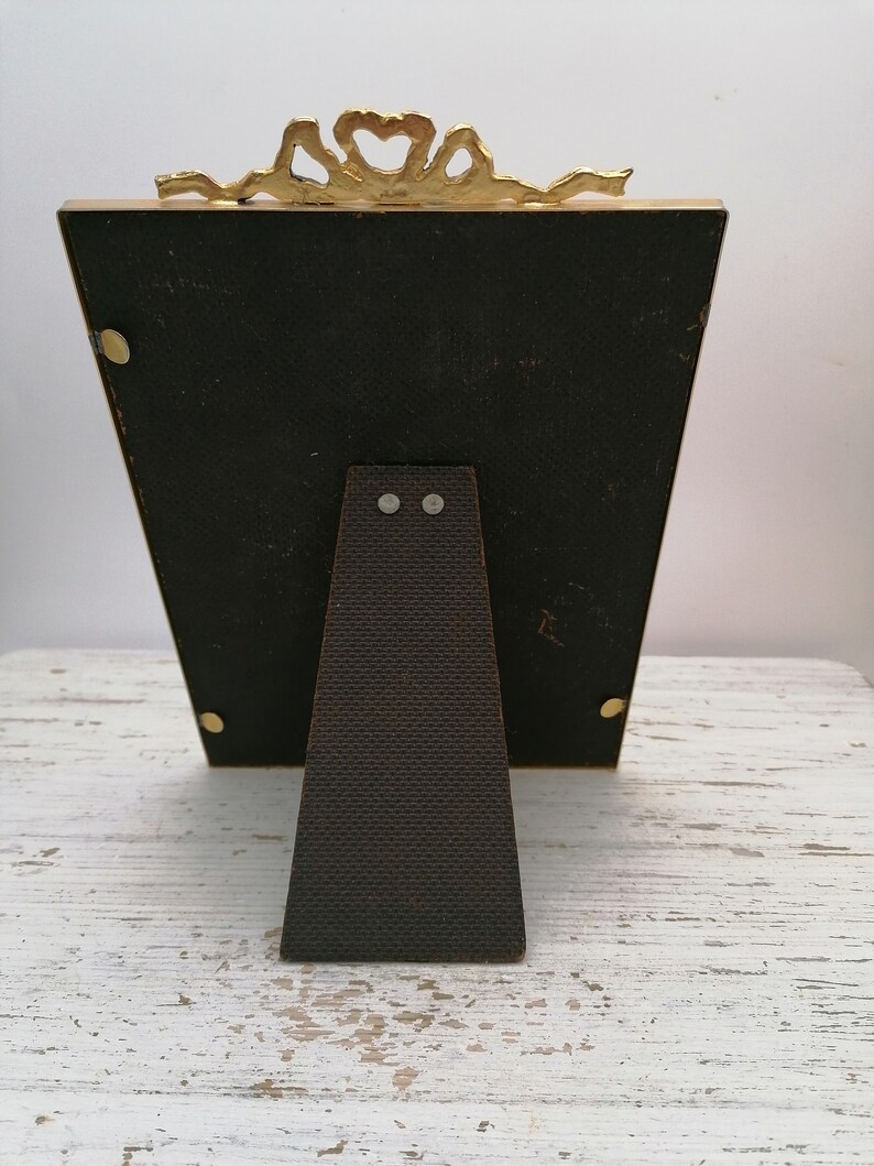 Brass Square Photo Frame Brass Photo Frame With Bow Golden - Etsy