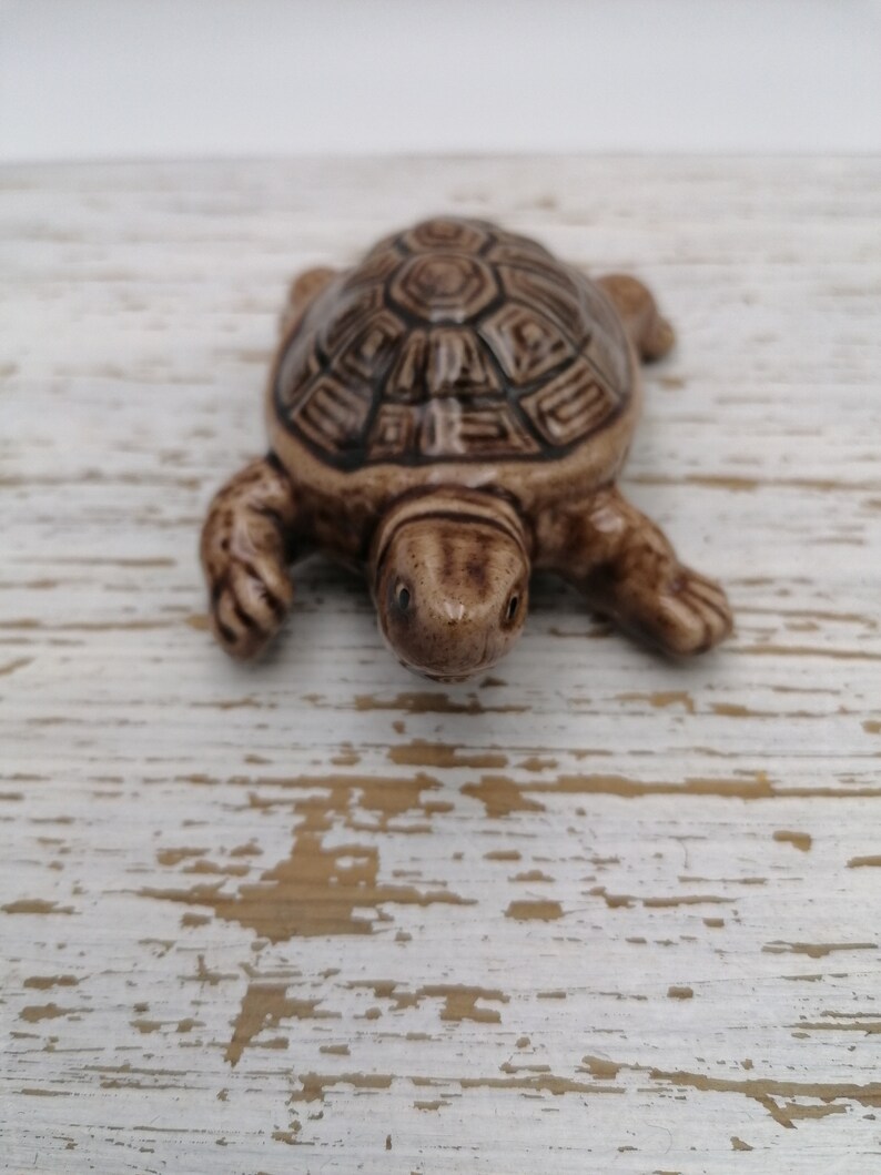 Small Turtle Figurine Portuguese Turtle Statue Ceramic | Etsy