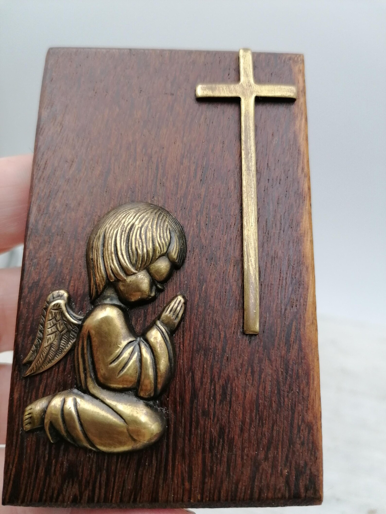 Vintage Praying Maria Icon, Brass Virgin Mary Statue, Religious Icon ...