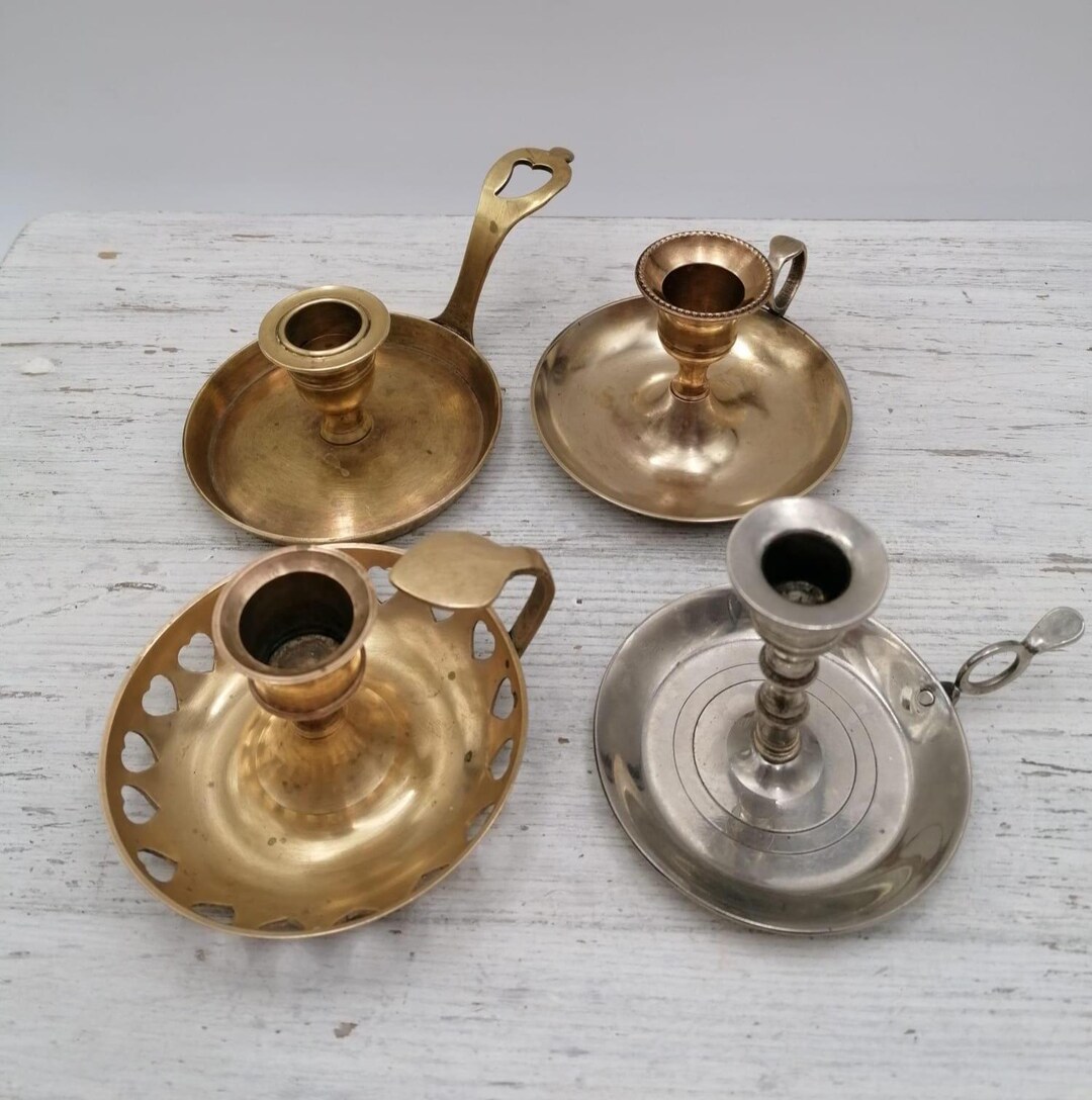 Vintage Small Brass Candlestick,brass Candlestick, Candlestick With ...