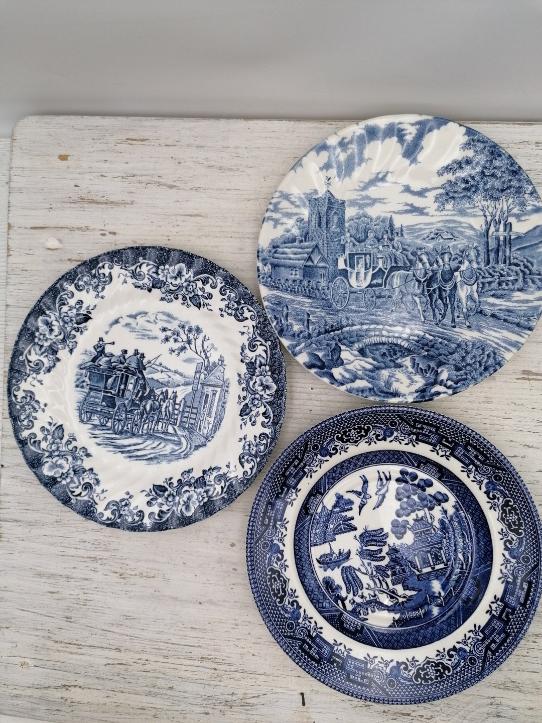 Vintage England Plates,english Image Plates, Royal Home of Britain ...