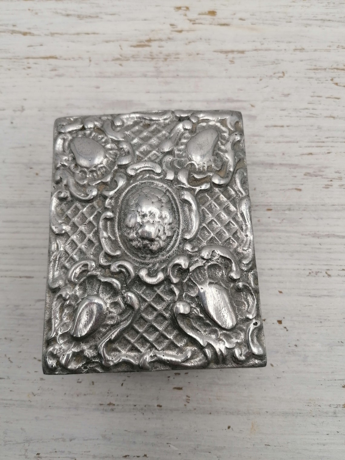 Metal Jewelry Box,metal Carved Box,birds Decor Jewellery Box, Silver ...