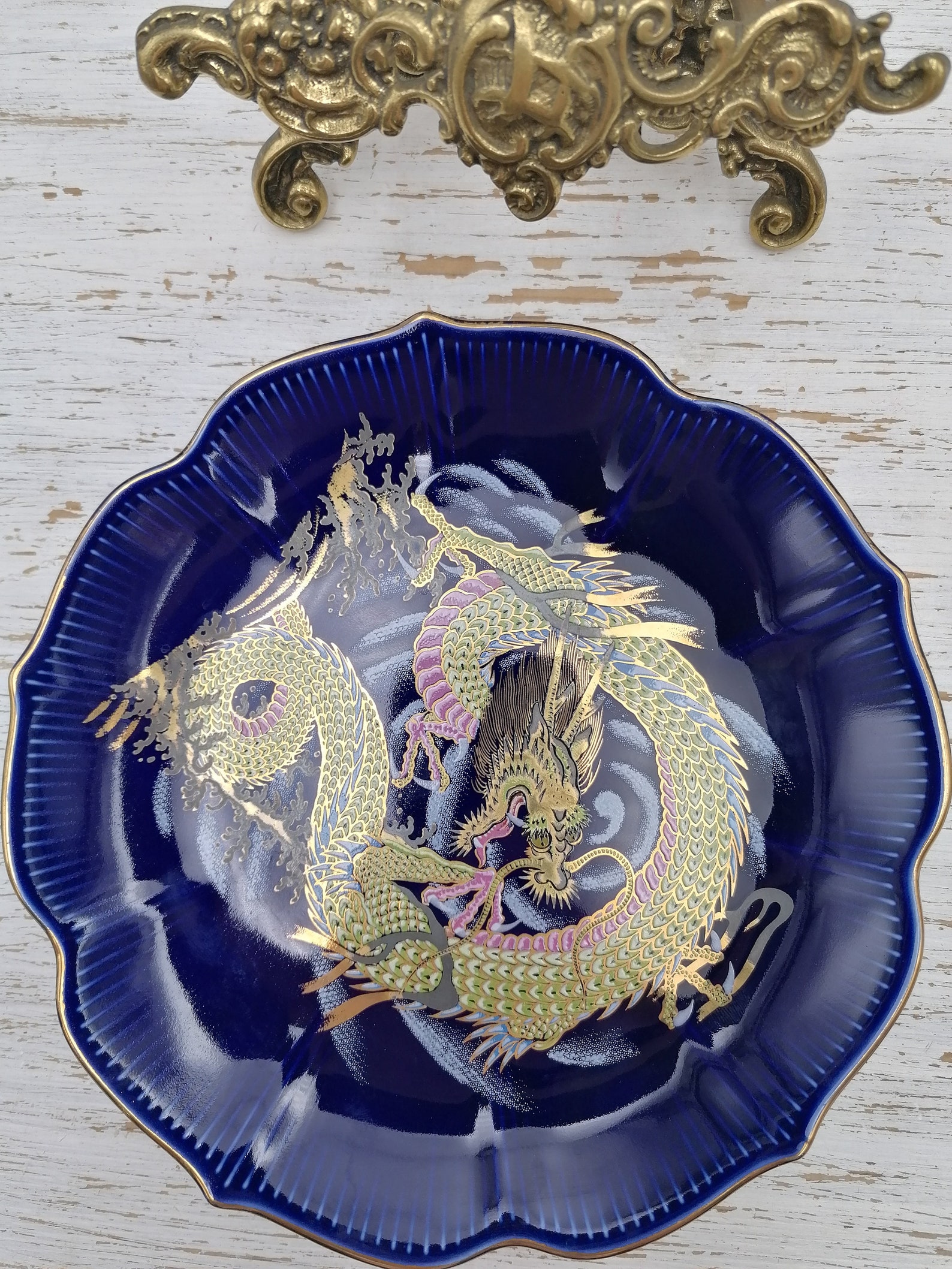 Chinese Porcelain Plate Hand Painted Platefloral Pattern - Etsy